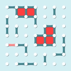Dots And Boxes - şimdi ücretsiz çevrimiçi oyna!